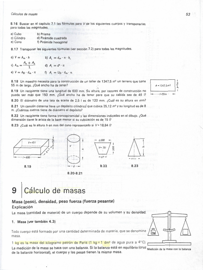 Fisica - Calculo de Masa | PDF