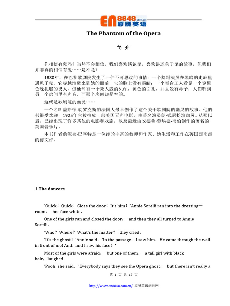 1A - 05.the Phantom of The Opera | PDF | Erik (The Phantom Of The Opera ...