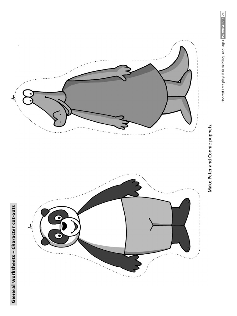 NEW HOORAY - Character Cut-Outs | PDF