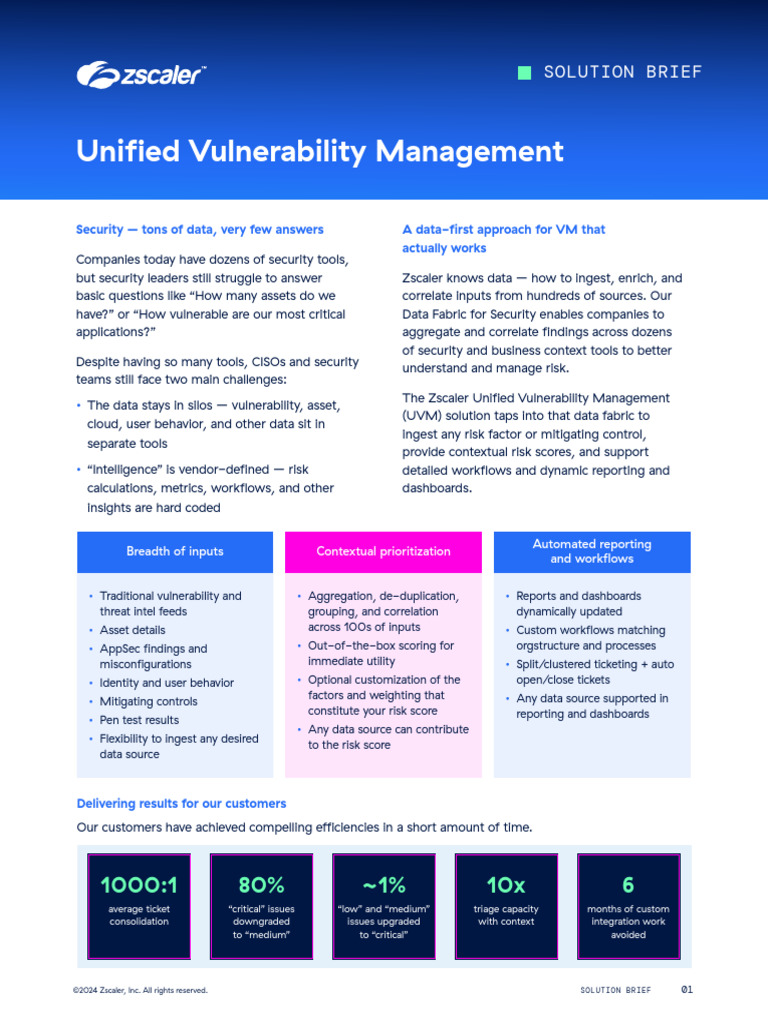 2 Enhance Security With Unified Vulnerability Management | PDF | Risk | Cyberspace