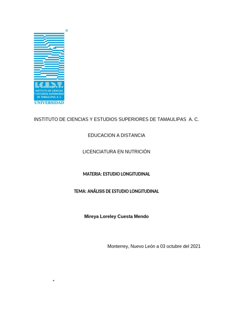 Estudio Longitudinal | PDF