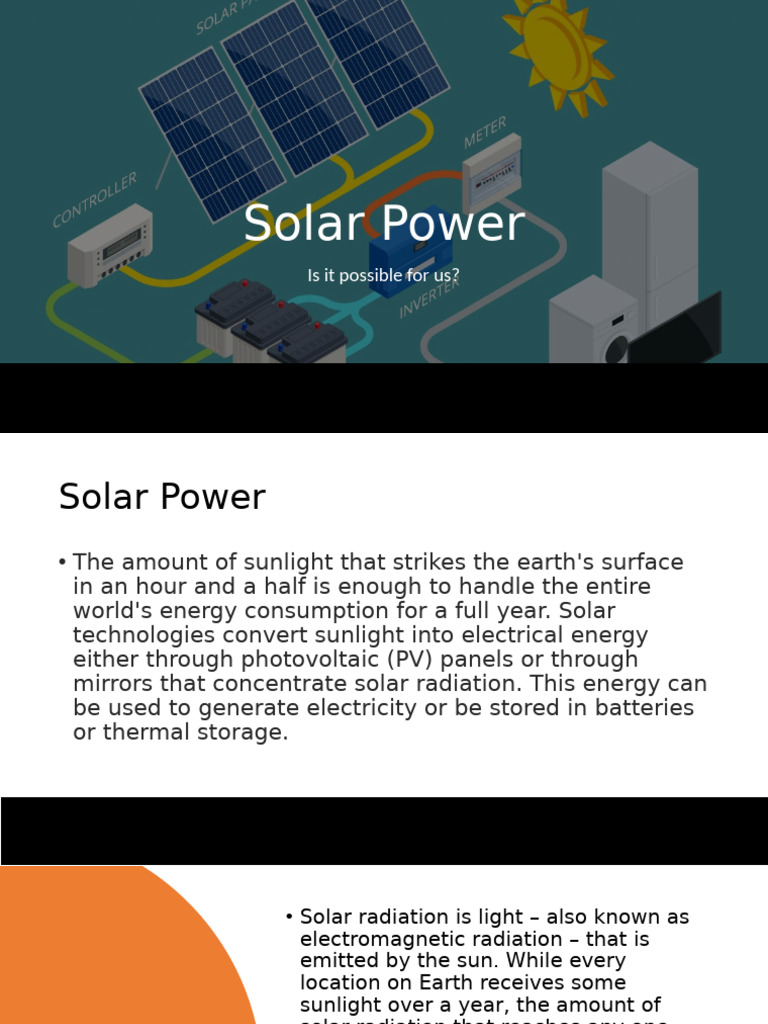 Understanding Solar and Hydropower Energy | PDF | Solar Power | Solar ...