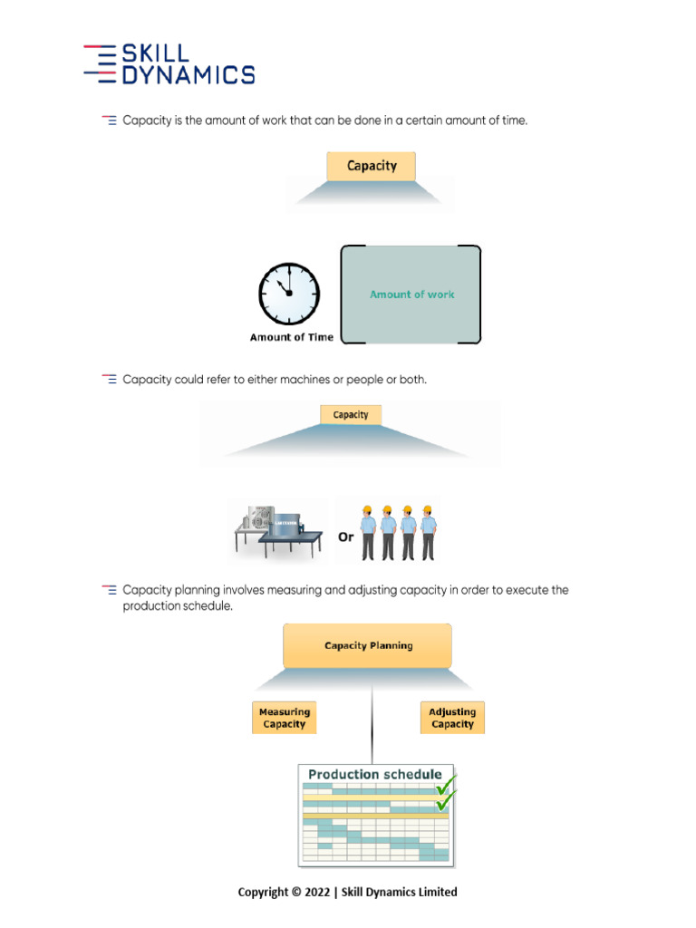 Capacity Planning Definitions Recap | PDF