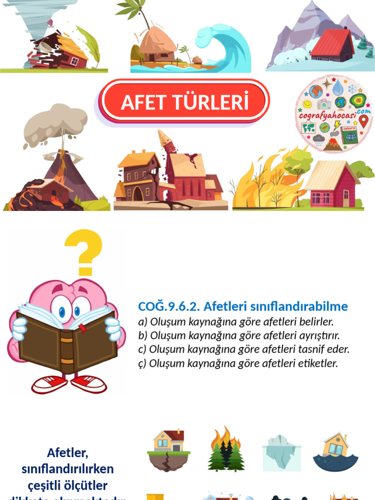 9.6.2. Afet Türleri Slayt | PDF
