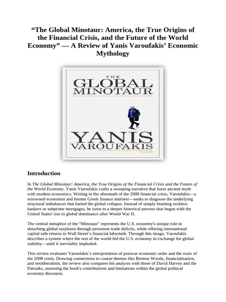 The Global Minotaur - Book Review | PDF | Neoliberalism | Bretton Woods ...