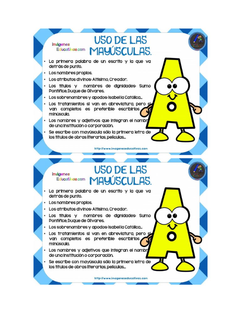Uso de la mayuscula | PDF