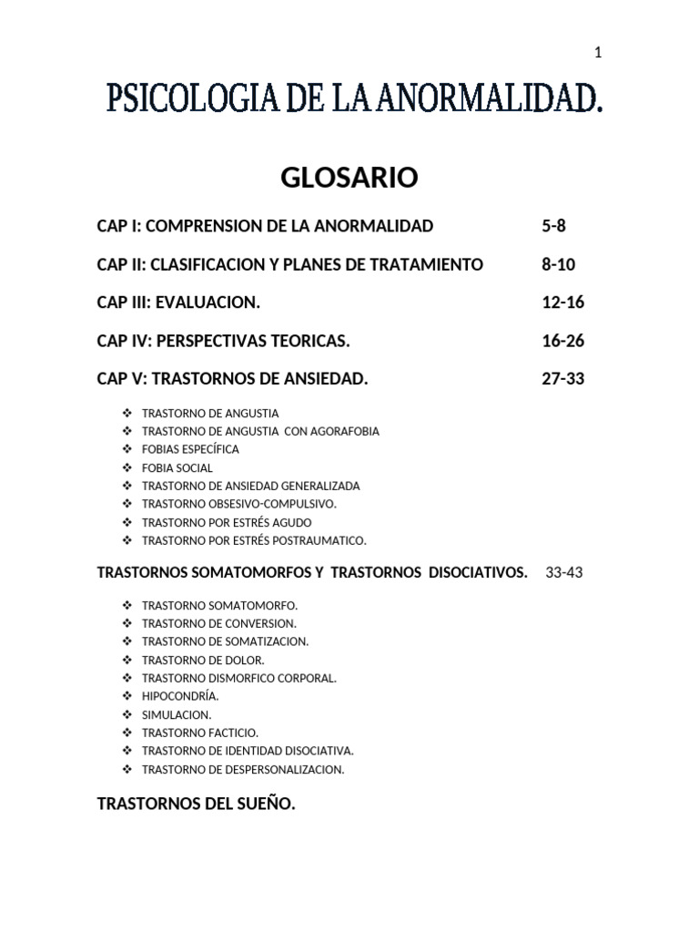 Psicologia de La Anormalidad | PDF | Autolesiones | Condicionamiento ...