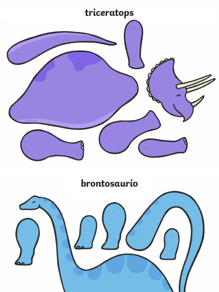Dinosaurios para Armar: Triceratops | PDF