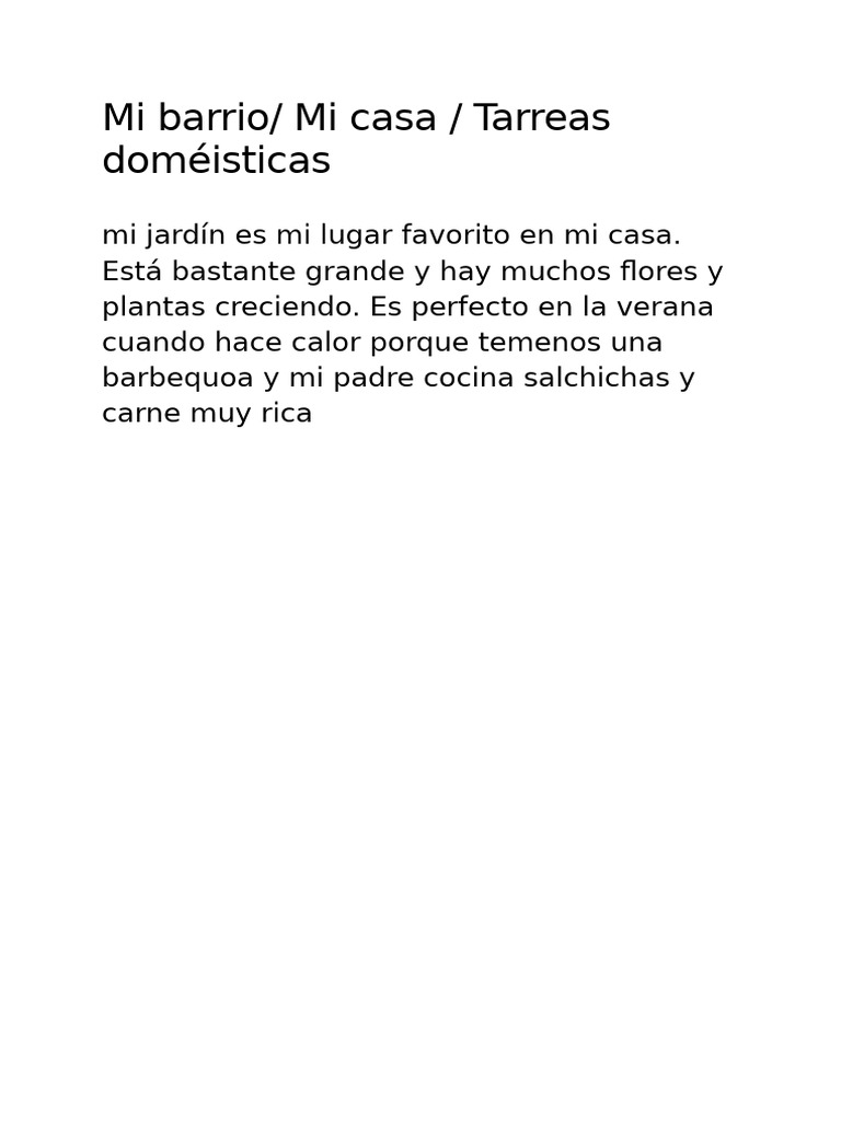 Mi Barrio | PDF