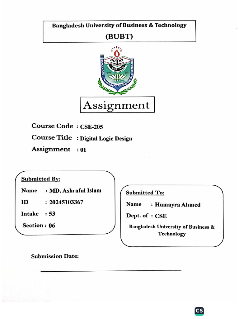 DLD Assignment a to Z | PDF