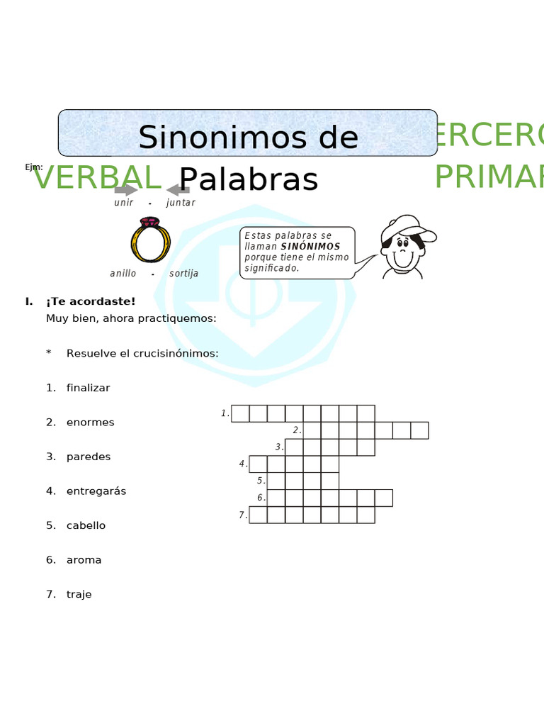 Actividad Sinonimos | PDF