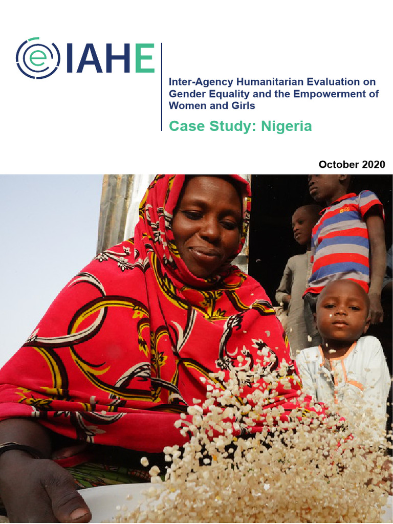 The Inter-Agency Humanitarian Evaluation (IAHE) on Gender Equality and the Empowerment of Women ...