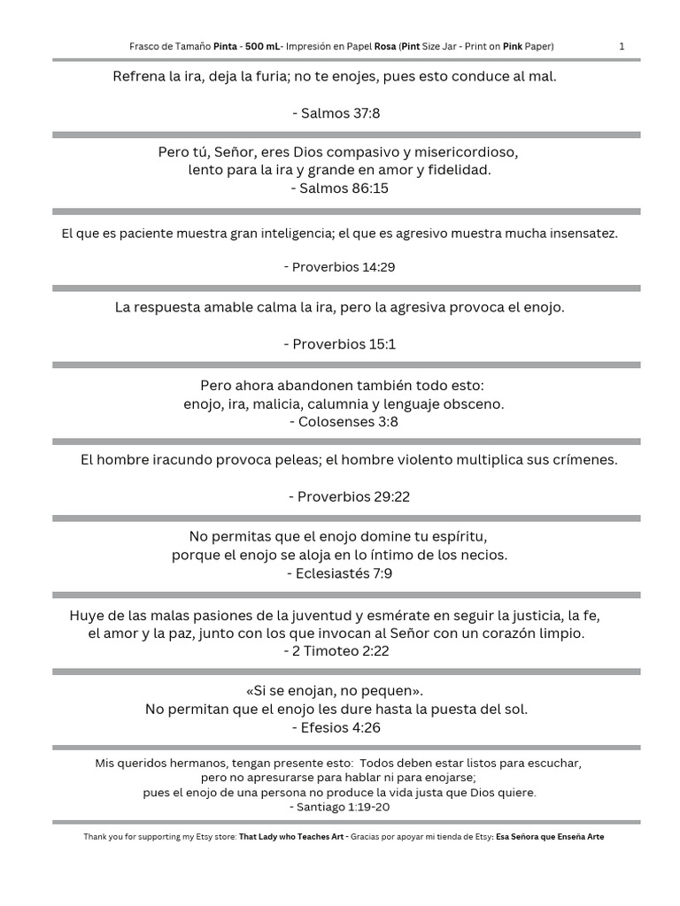 A4 - Spanish 500 mL Pint Verses Portrait 2 | PDF | Cristo (título) | Salmos