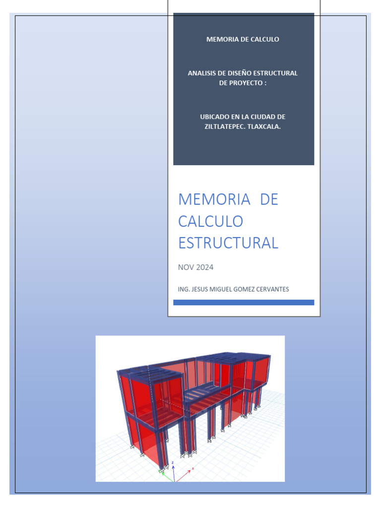 Memoria de Calculo Estructural | PDF | Fundación (Ingeniería) | Albañilería