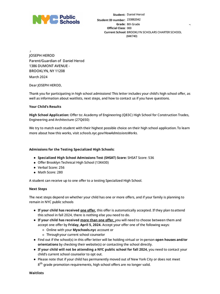 A Grade 8 HS Application SHS Results 2 HS Composite Score Insert | PDF
