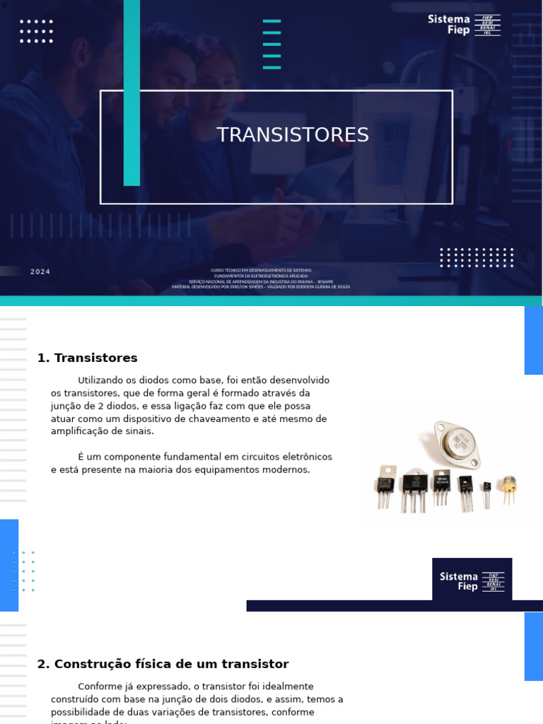 Fundamentos de Transistores NPN e PNP | PDF | Transistor | Diodo
