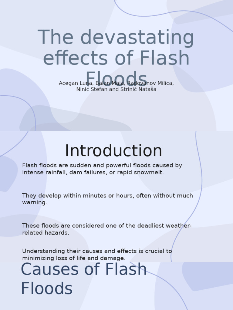 Impact of Flash Floods Explained | PDF