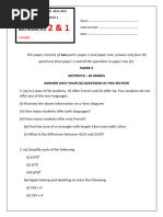 P7 Mock Ple 2025 - MTC | PDF