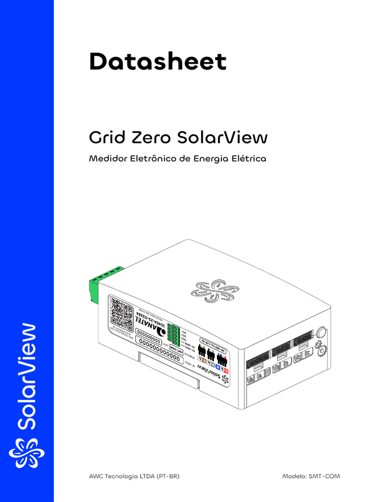 Grid Zero SolarView - Datasheet - PT-BR (v1.0) | PDF | Wi-Fi | Fonte de ...