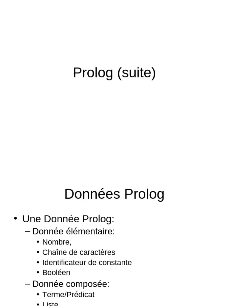 Prolog 2 | PDF | Mathématiques appliqués | Informatique