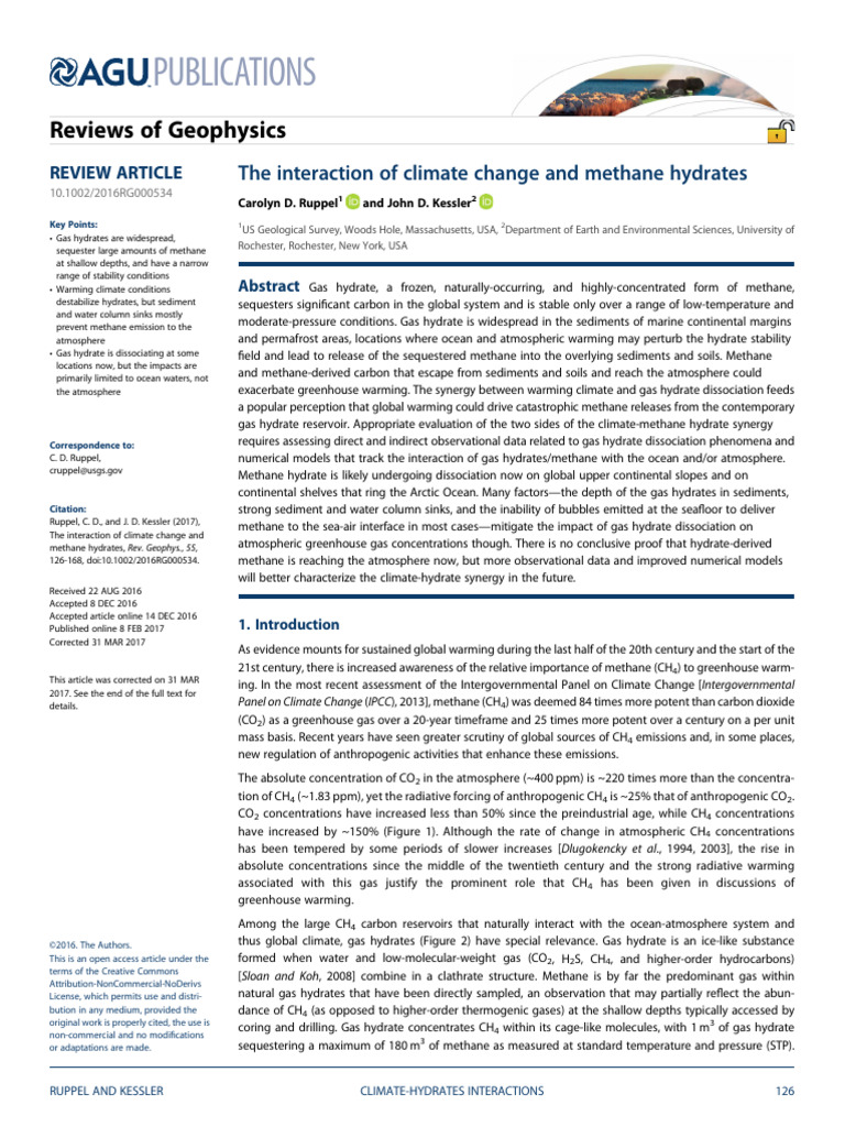 Reviews of Geophysics - 2016 - Ruppel - The Interaction of Climate ...