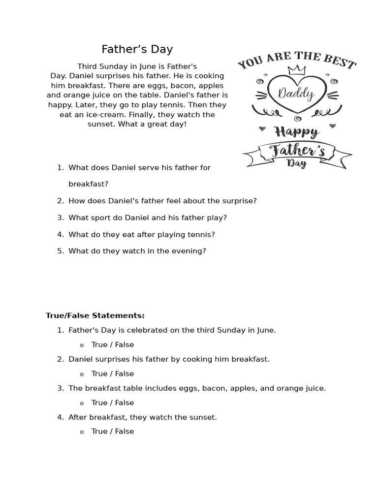 Fathers Day | PDF
