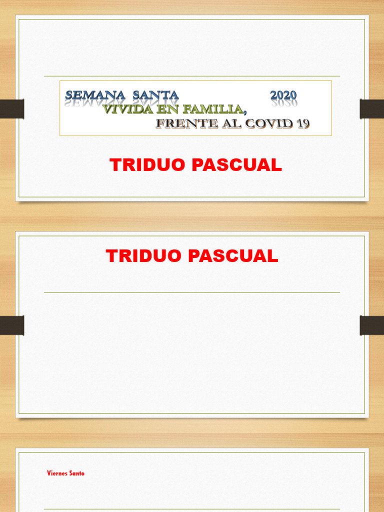 Semana Santa Virtual 2pdf - 1 | PDF | Pascua de Resurrección | eucaristía