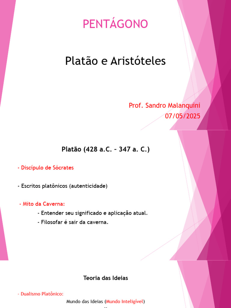 Platão e Aristóteles: Filosofia e Política | PDF | Platão | Aristóteles