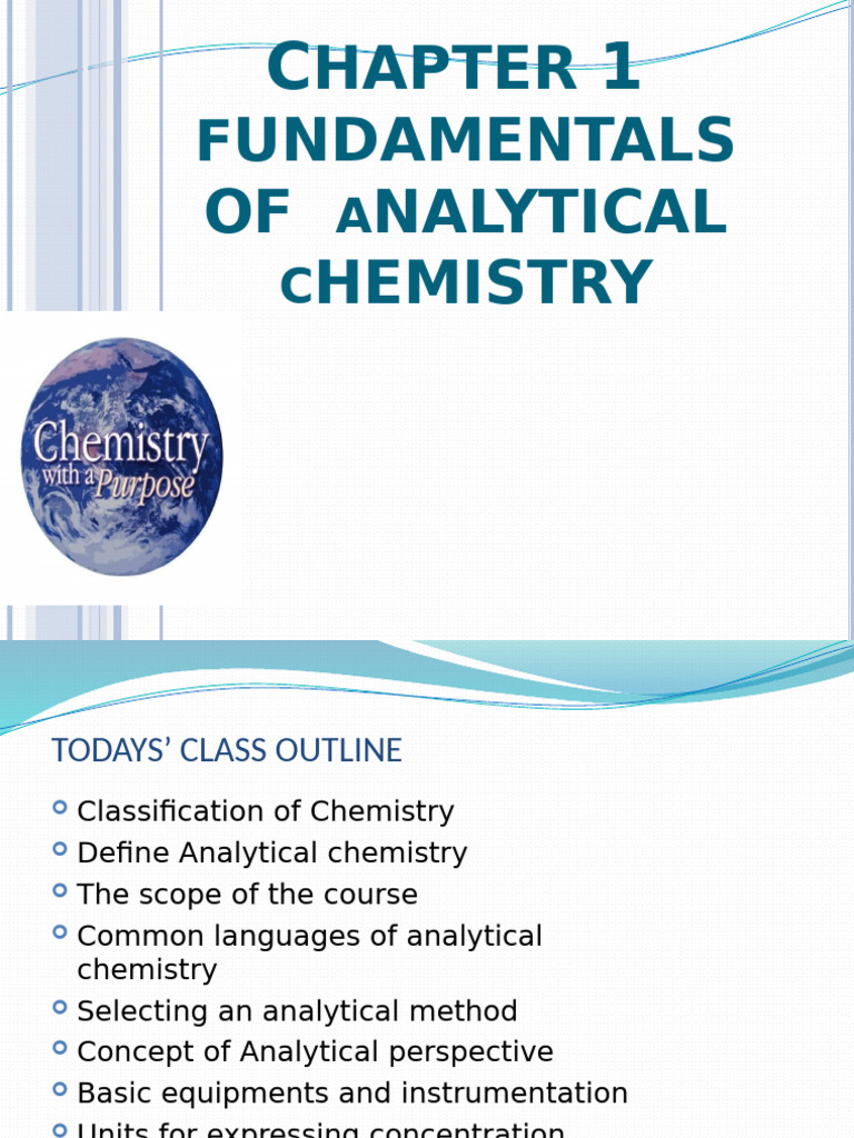 1-Analytical Chemistry Fundamentals (3) | PDF | Methodology | Titration
