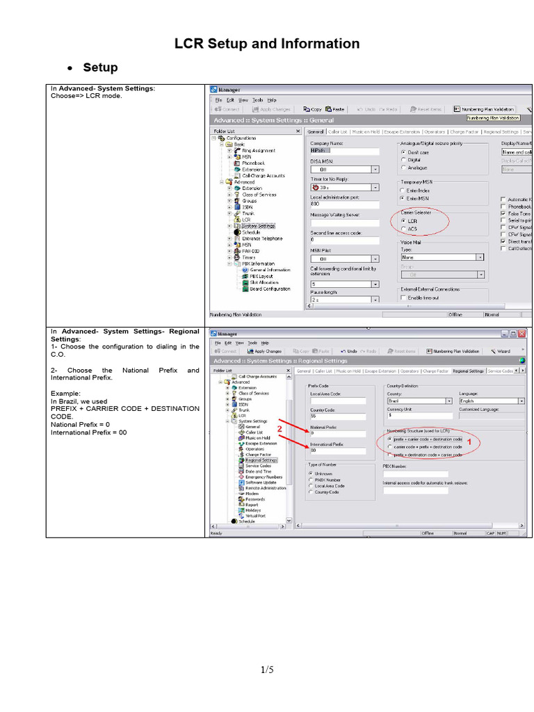 LCR Setup and Information | PDF | Backup | Telephone Numbering Plan