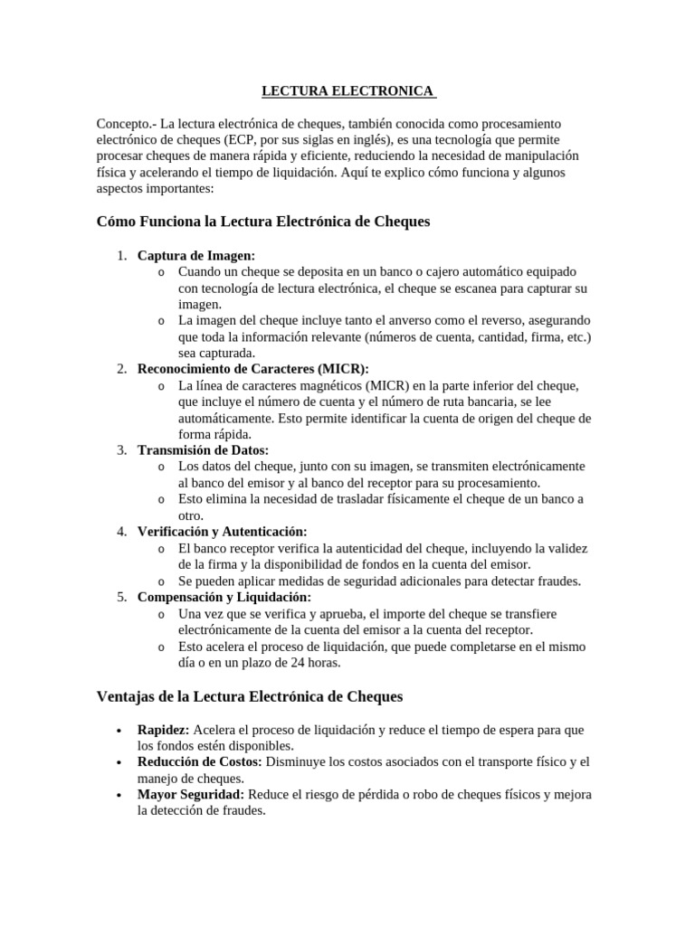 Lectura Electronica | PDF | Cheque | La seguridad informática