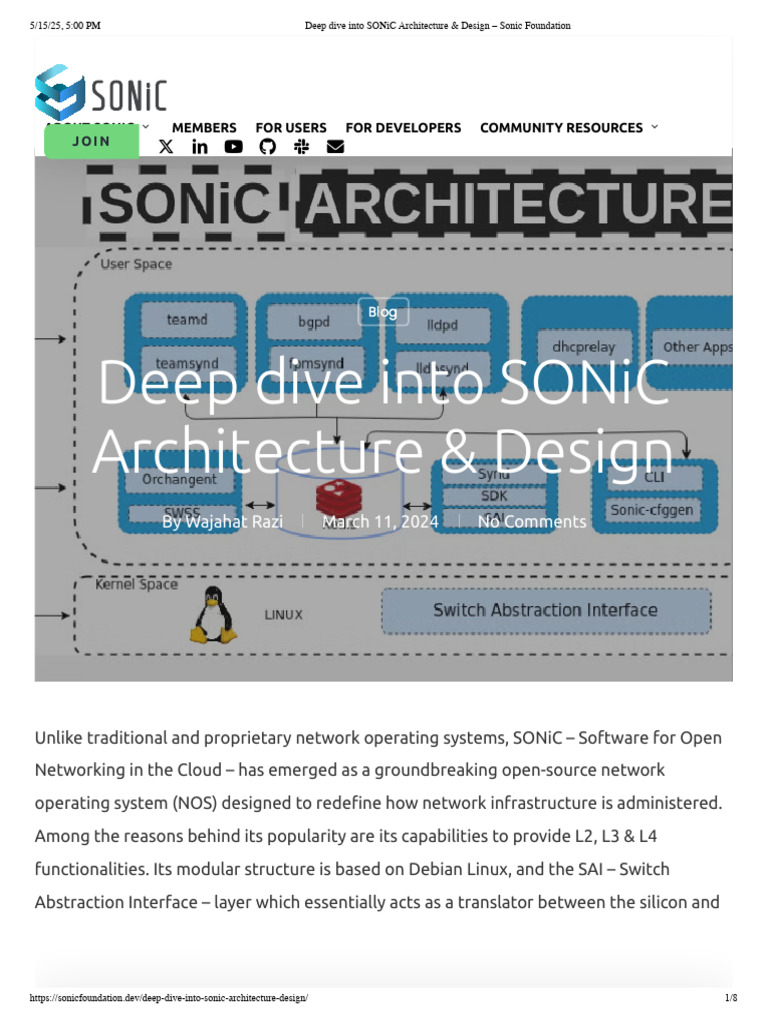 SONiC Architecture and Design Overview | PDF | Computer Network ...