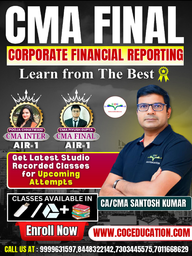 CMA Final IND As 103 Revision by CA CMA Santosh Kumar | PDF | Equity (Finance) | Goodwill ...