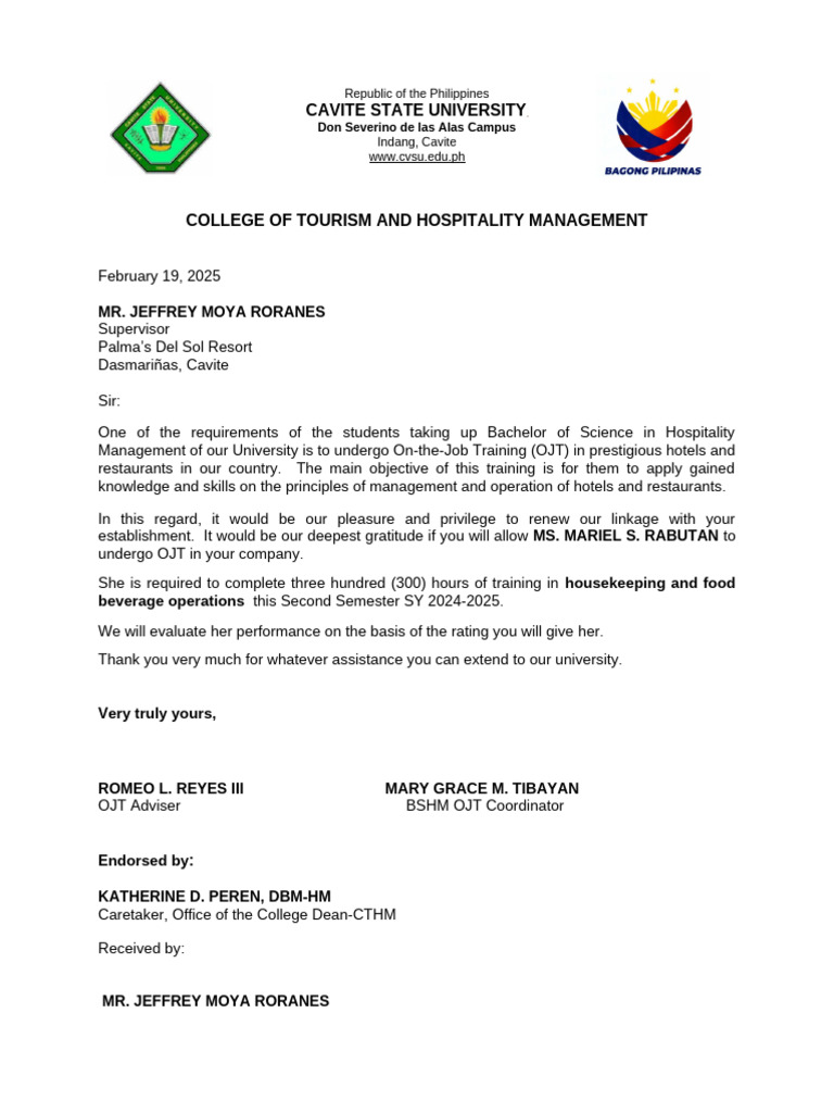 Recommendation Letter-Mariel Rabutan | PDF