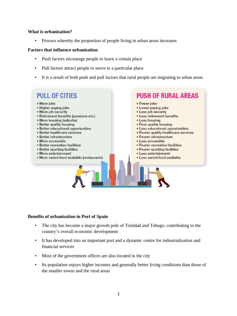 Urbanization in Port of Spain: Causes and Effects | PDF | Cost Of ...