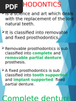 Prosthodontic Diagnostic Index (Pdi) For The Partially Edentulous and ...