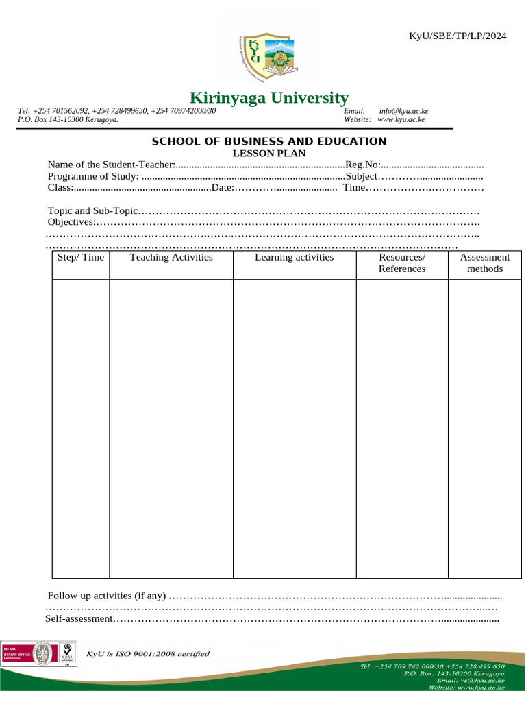 Edited Lesson Plan2024 | PDF