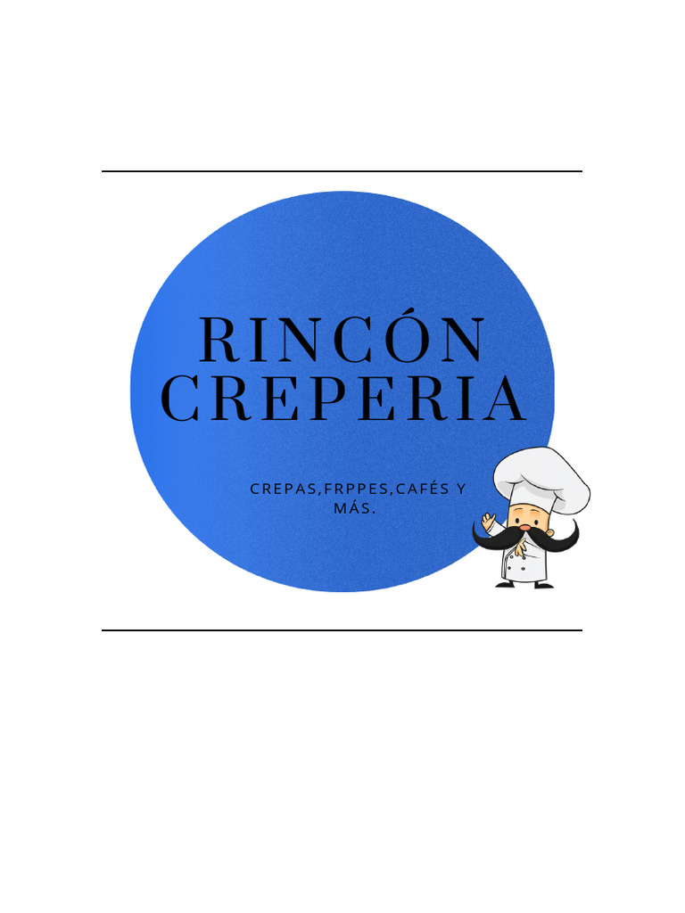 Rincón Creperia: Crepas, Frppes, Cafés Y Más | PDF | Pancho | Nuez