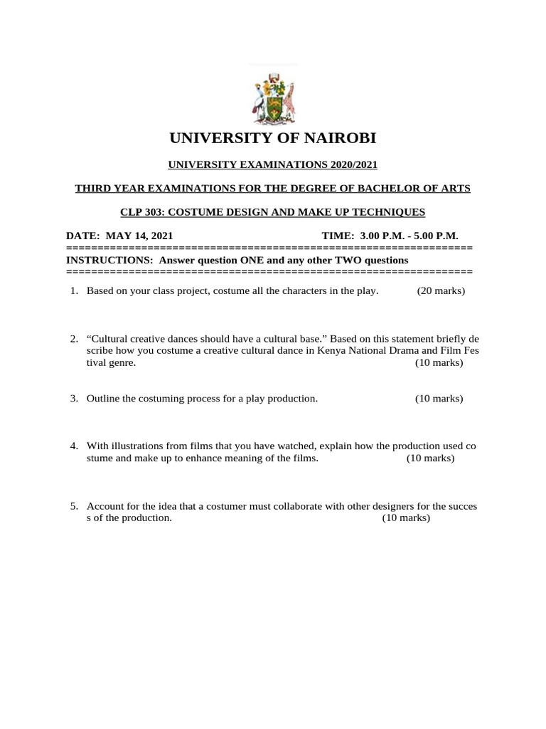 CLP 303 Question Paper | PDF