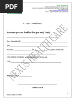 Modelo de Atestado Médico 1 | PDF