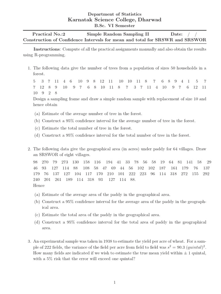B.Sc. VI Sem Practicals 2 | PDF