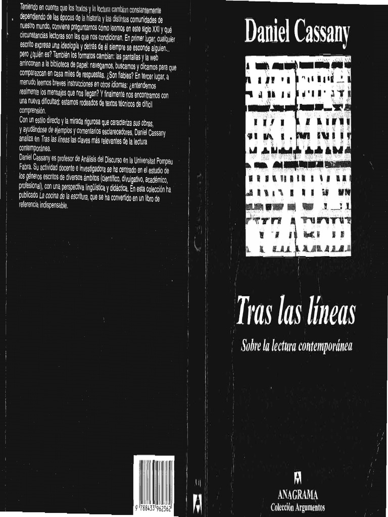 Cassany Daniel - Tras Las Lineas (Scan) | PDF