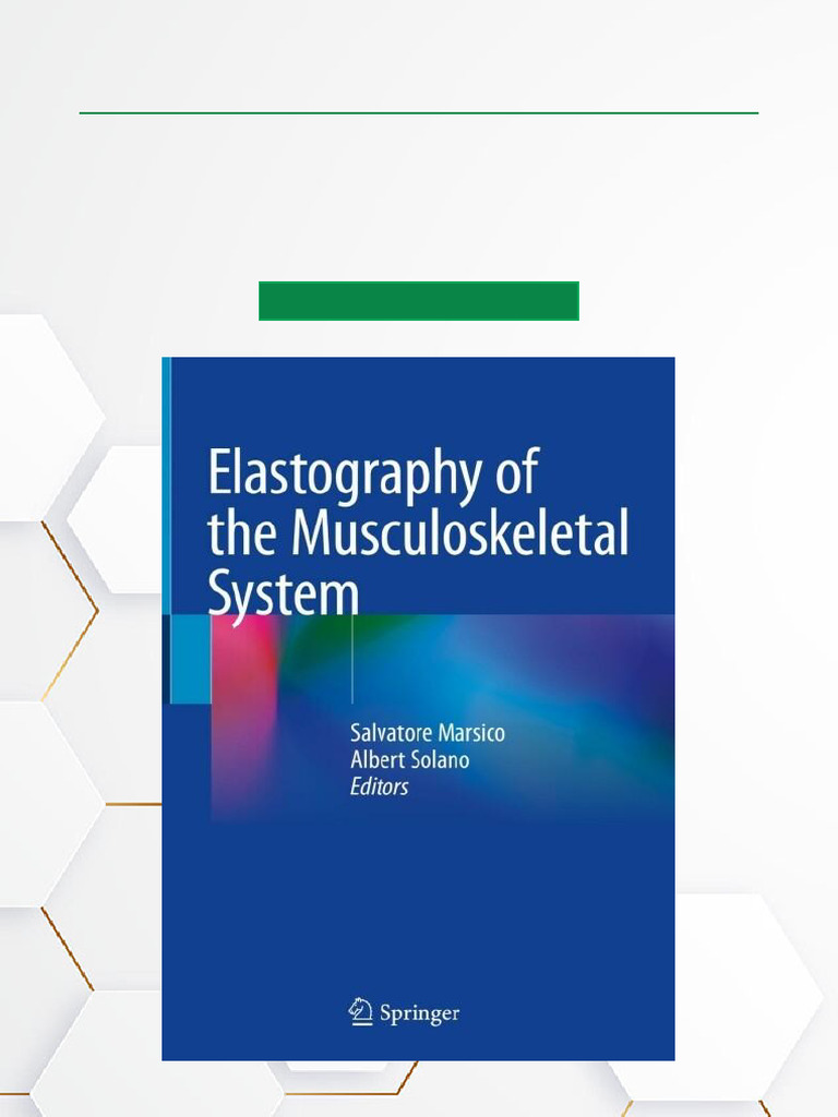 Research Elastography of The Musculoskeletal System Best Quality ...