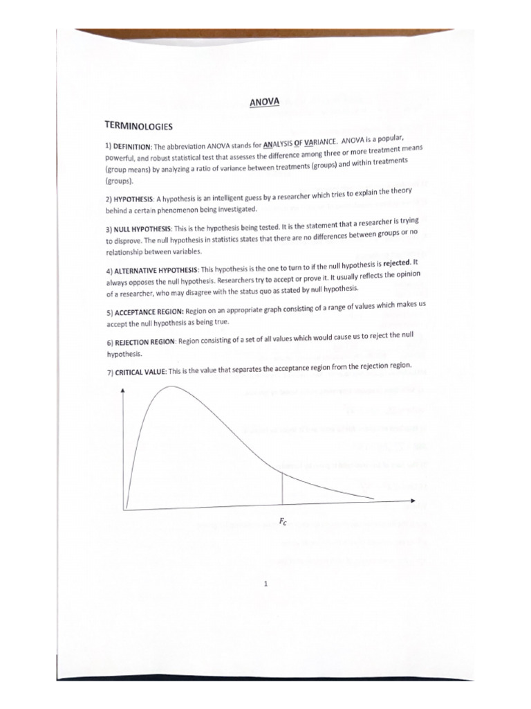 Anova - Statistics | PDF