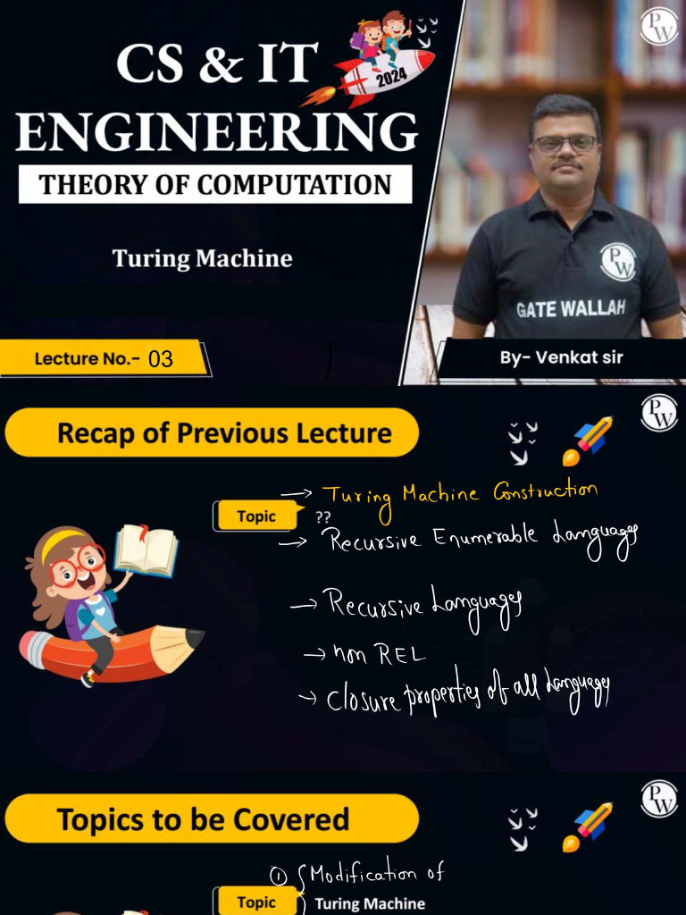 Turing Machine 03 _ Class Notes | PDF