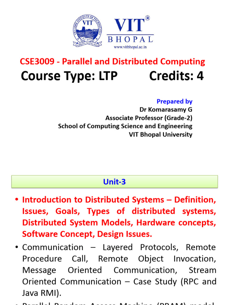 Unit-3.1 Distributed Systems | PDF | Distributed Computing | Client–Server Model