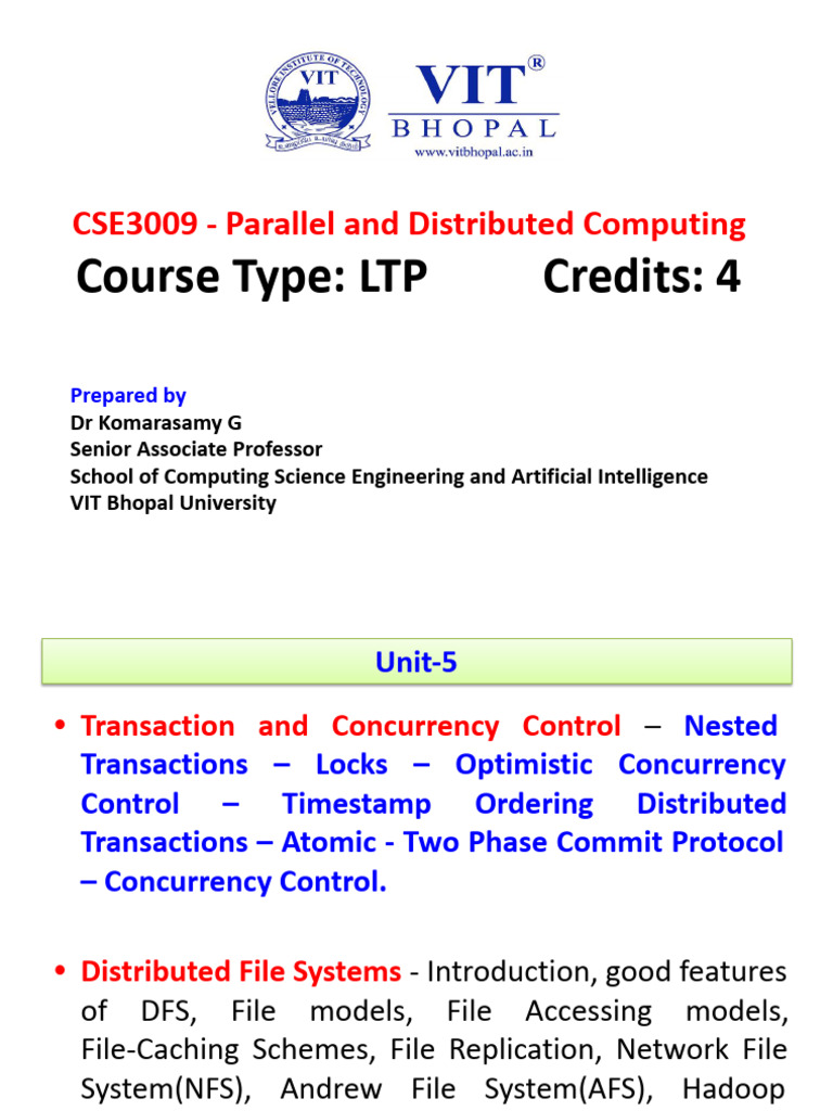Unit 5 1 Transaction And Concurrency Control Pptx Pdf Database Transaction Operating