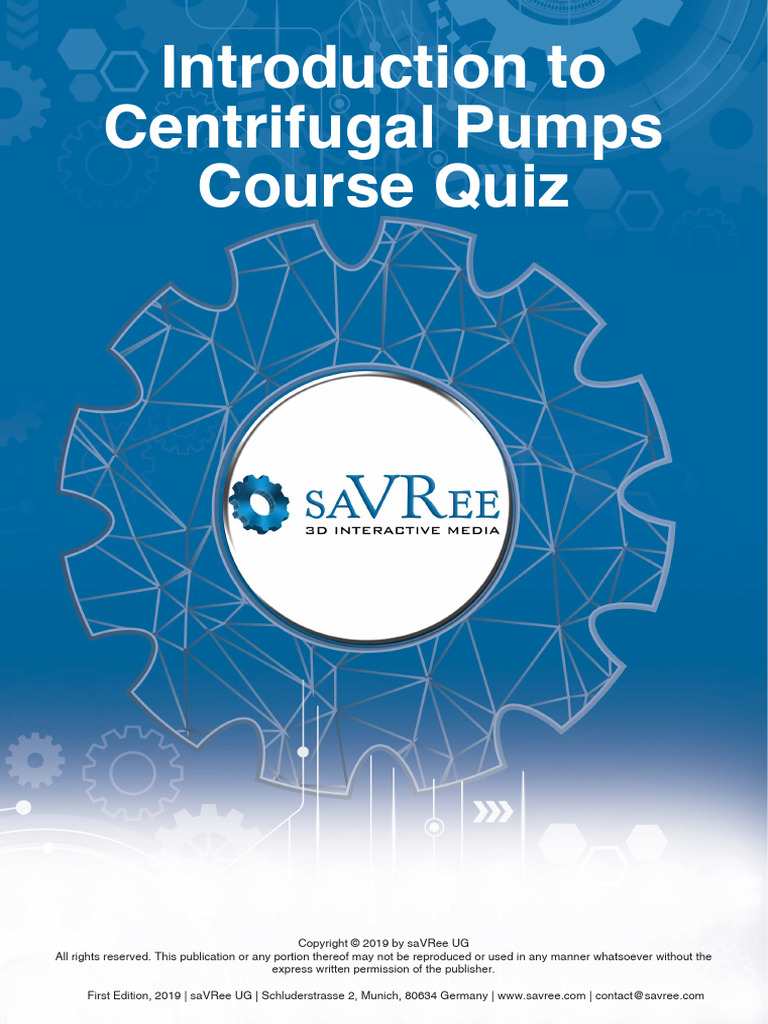Introduction To Centrifugal Pumps Course Quiz | PDF | Pump | Fluid Dynamics