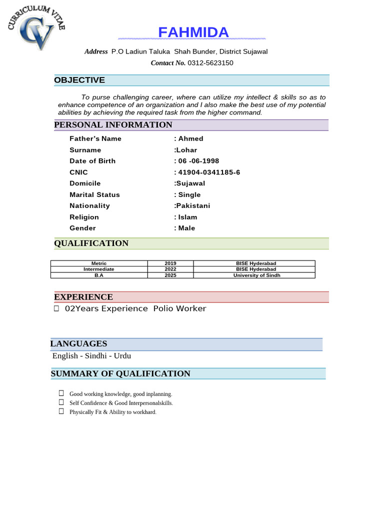 FAHMIDA | PDF