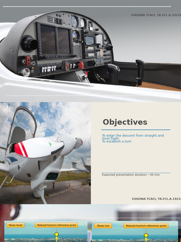 Descent and Turning Maneuvers Guide | PDF | Aircraft Flight Control ...